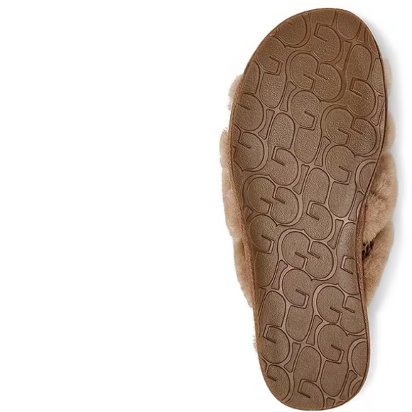 UGG | Shoes | Ugg Scuffita Speckles Leopard Print Calf Hair Sheepskin ...